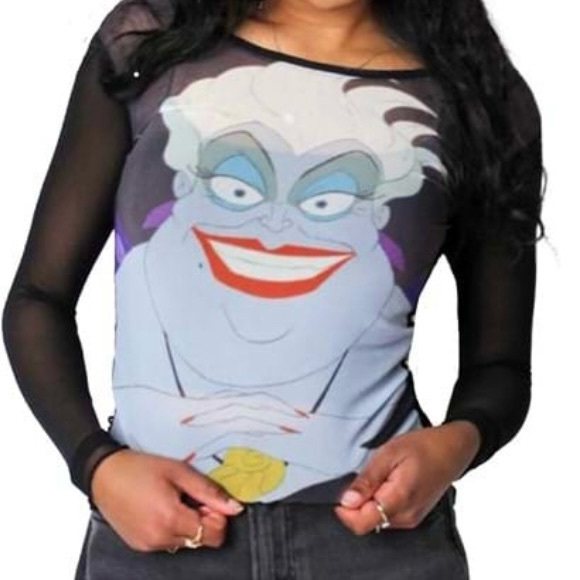 Disney | Tops | Disney The Little Mermaid Ursula Mesh Top | Poshmark